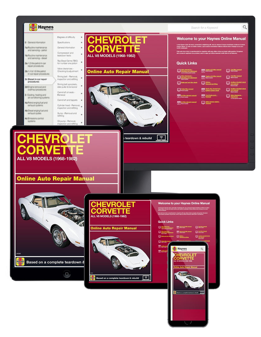 Chevrolet Corvette (68-82) Haynes Repair Manual – Haynes Manuals North ...