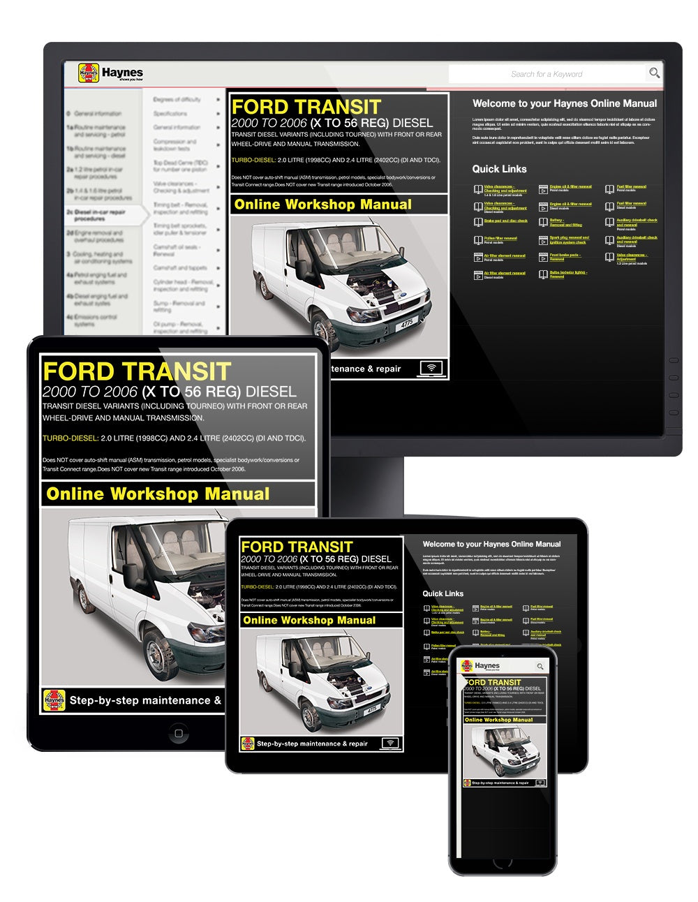 Ford Transit Diesel (Oct 2000-Oct 2006) X to 56 Haynes Online Manual ...