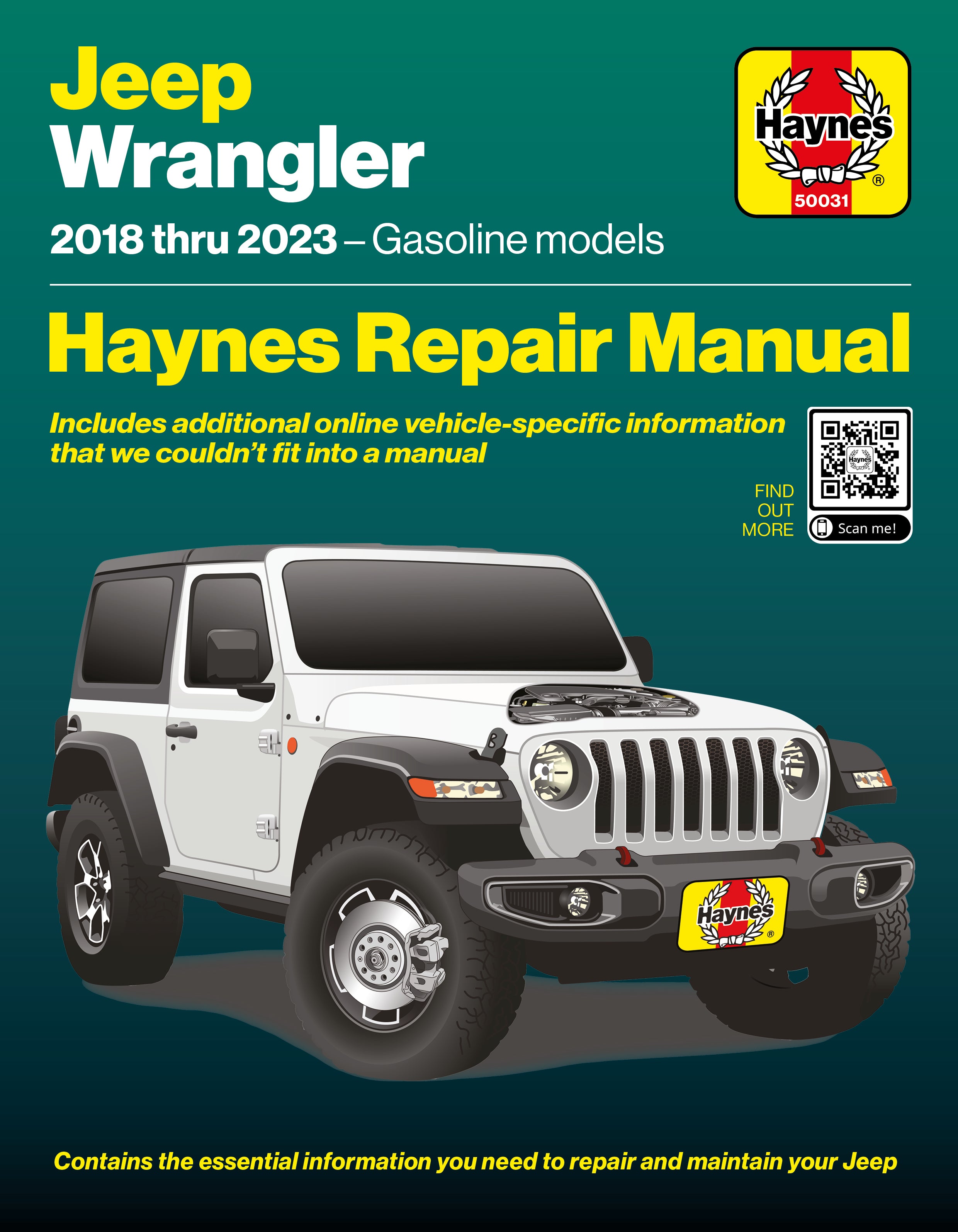Jeep Wrangler JL (2018 - 2023) Haynes Repair Manual – Haynes Manuals