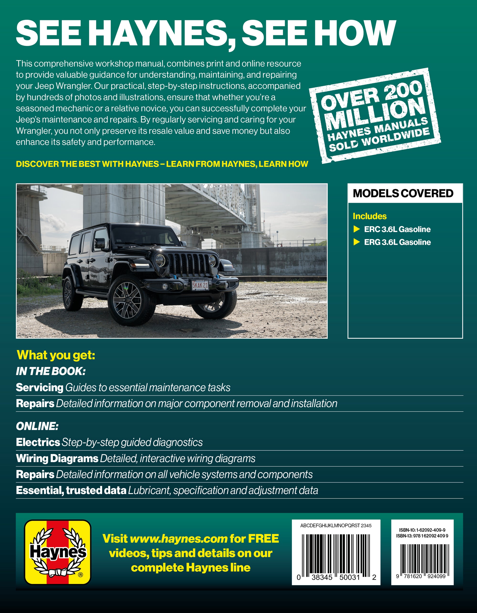 Jeep Wrangler JL (2018 - 2023) Haynes Repair Manual – Haynes Manuals ...