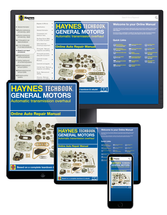 General Motors Automatic Transmission Overhaul Haynes Techbook – Haynes ...