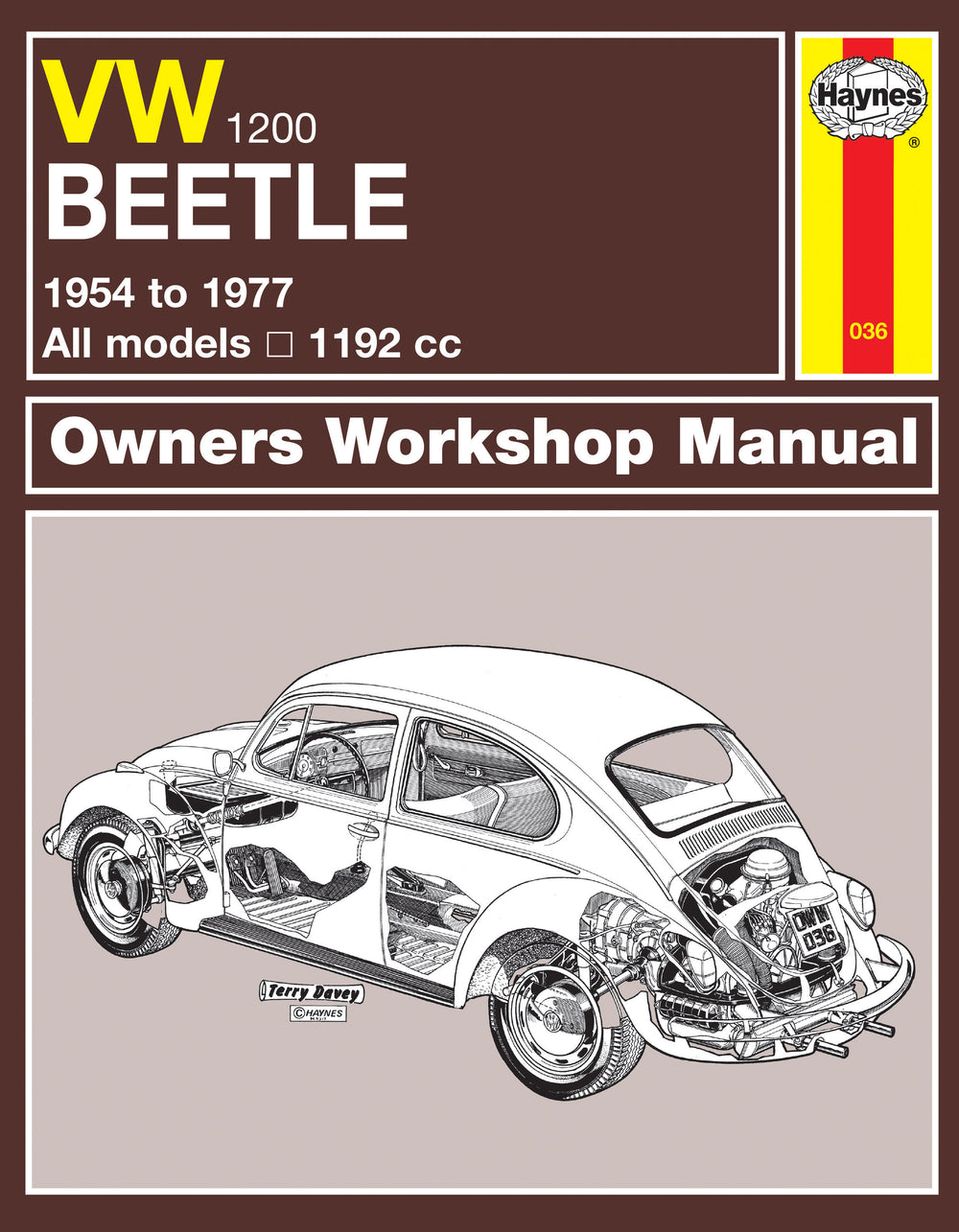 VW Beetle 1200 (54 - 77) Haynes Repair Manual – Haynes Manuals North ...