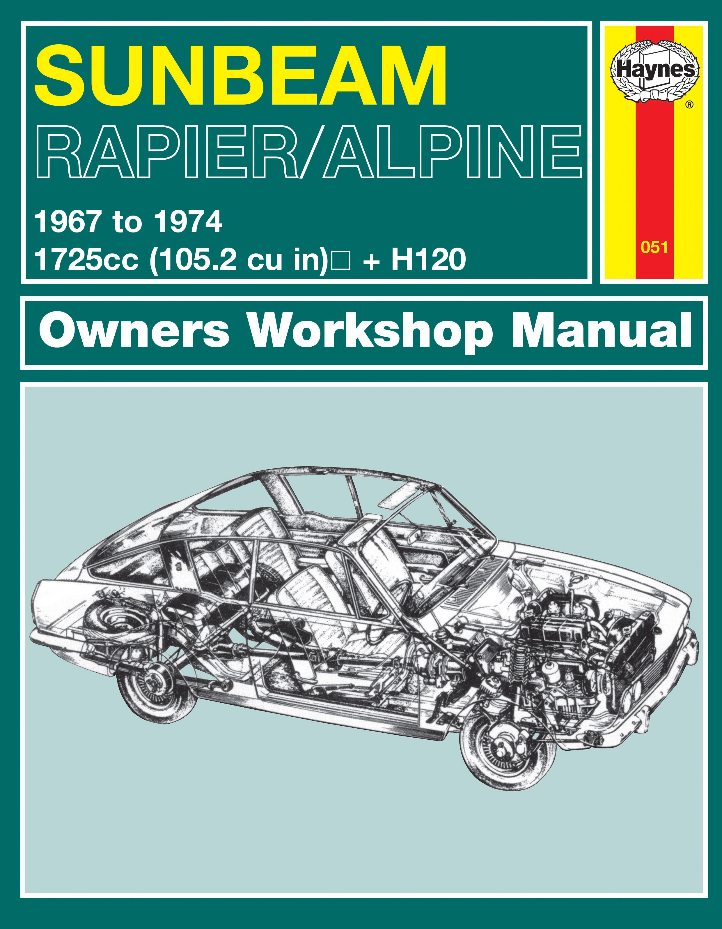 Sunbeam Alpine, Rapier & H120 (67 - 74) Haynes Repair Manual - Digital ...
