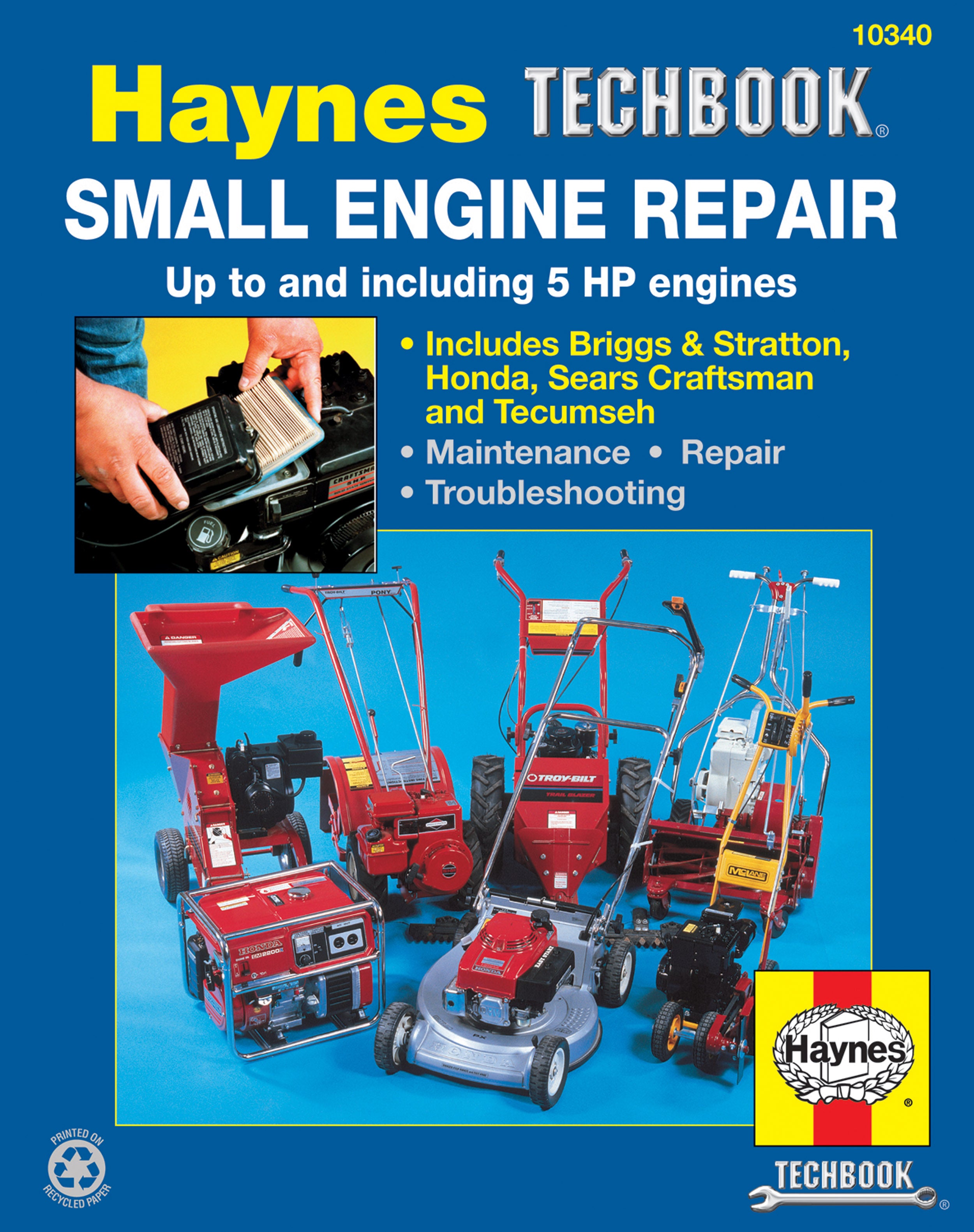 Small Engine Repair Haynes Techbook 5 HP and Less Haynes Repair Manual ...