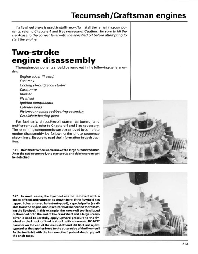Small Engine Repair Haynes Techbook 5 HP and Less Haynes Repair Manual ...