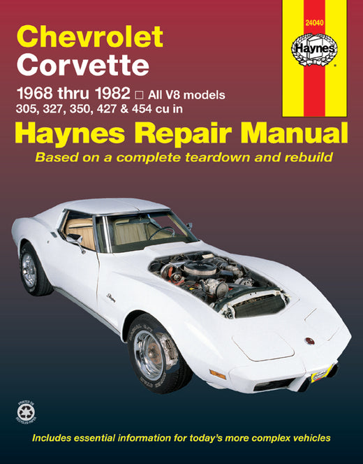 Chevrolet Corvette (68-82) Haynes Repair Manual – Haynes Manuals