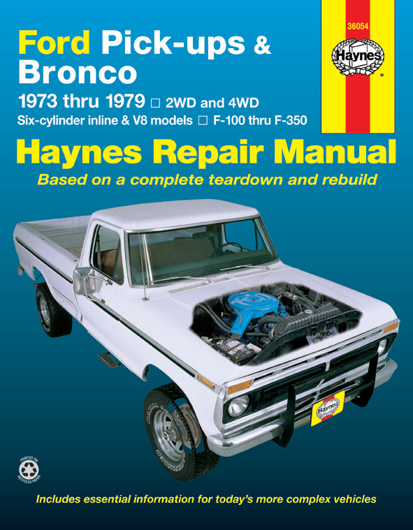 Online: Ford F-100 thru F-350 Pick-ups and Bronco (73-79) Haynes Online ...