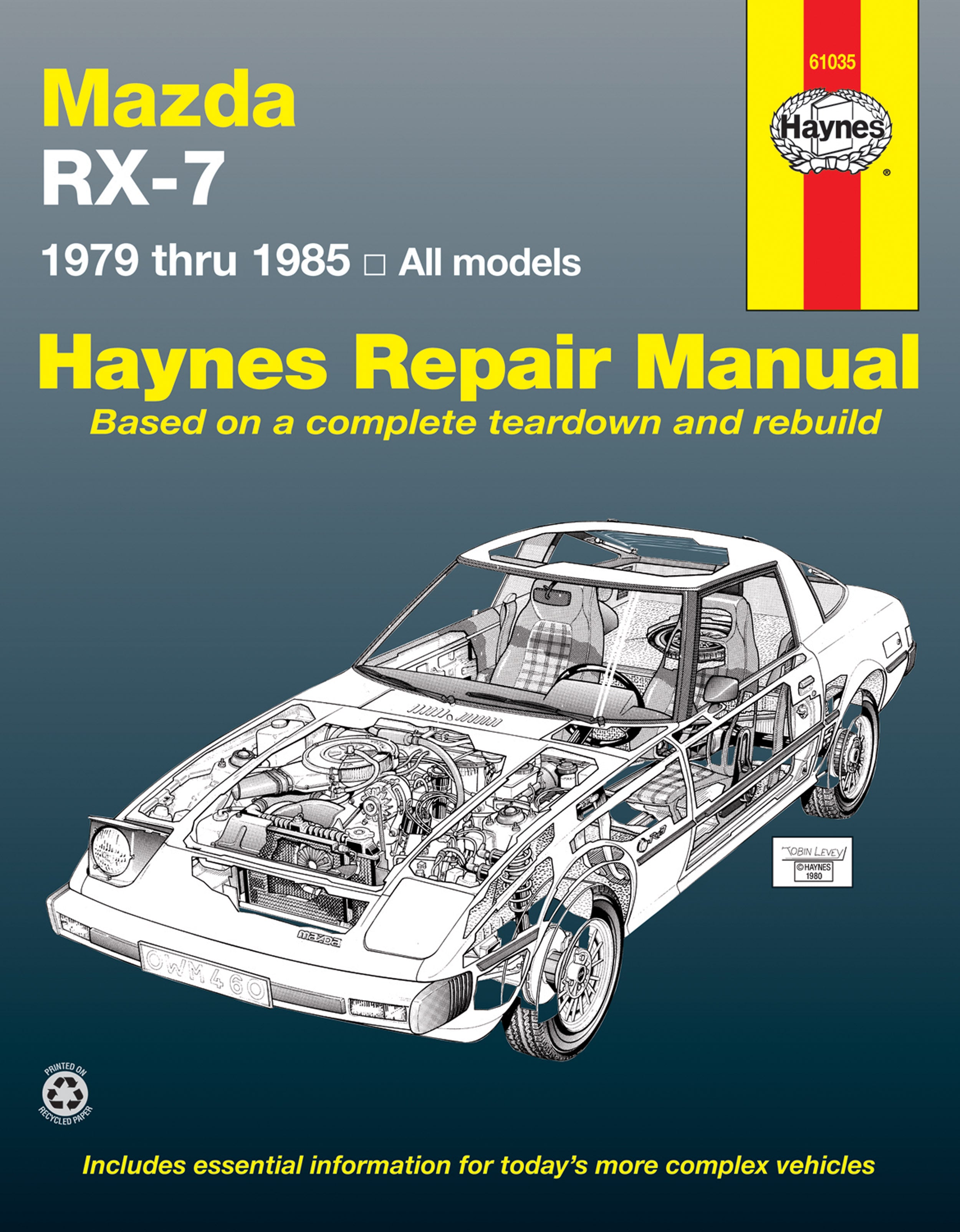Mazda RX-7 for Mazda RX-7, GS, GSL & GSL-SE (79-85) Haynes Repair ...