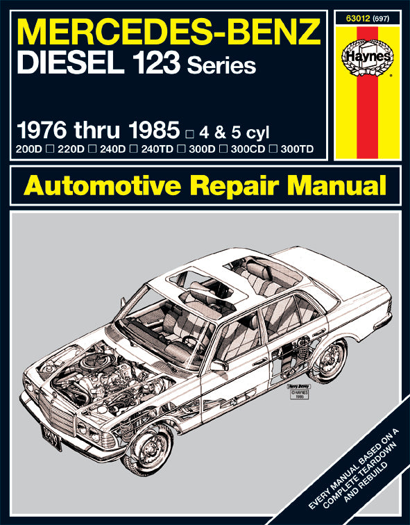 Mercedes-Benz Diesel 123 Series for 200D, 220D, 240D, 240TD, 300D, 300 ...