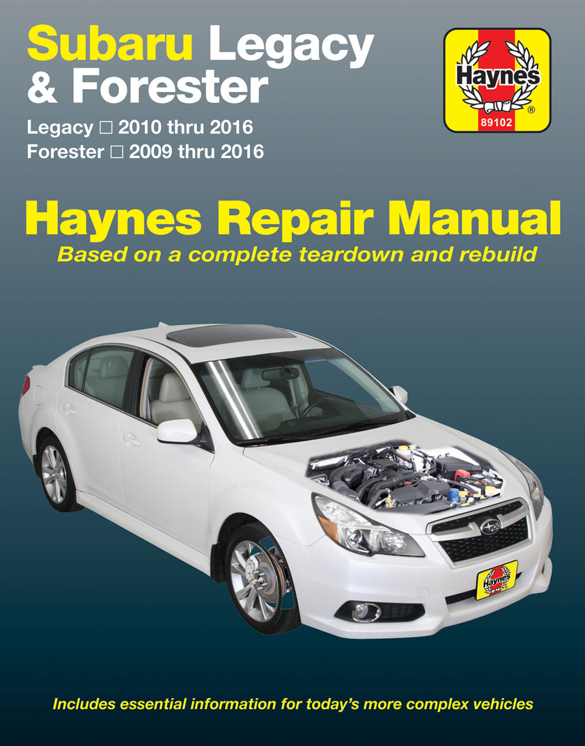 Subaru Legacy (10-16) & Forester (09-16) Haynes Repair Manual – Haynes ...