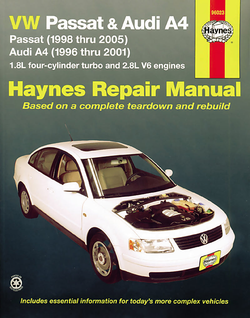 VW Passat (98-05) & Audi A4 (96-01) for models with 1.8L four-cylinder ...