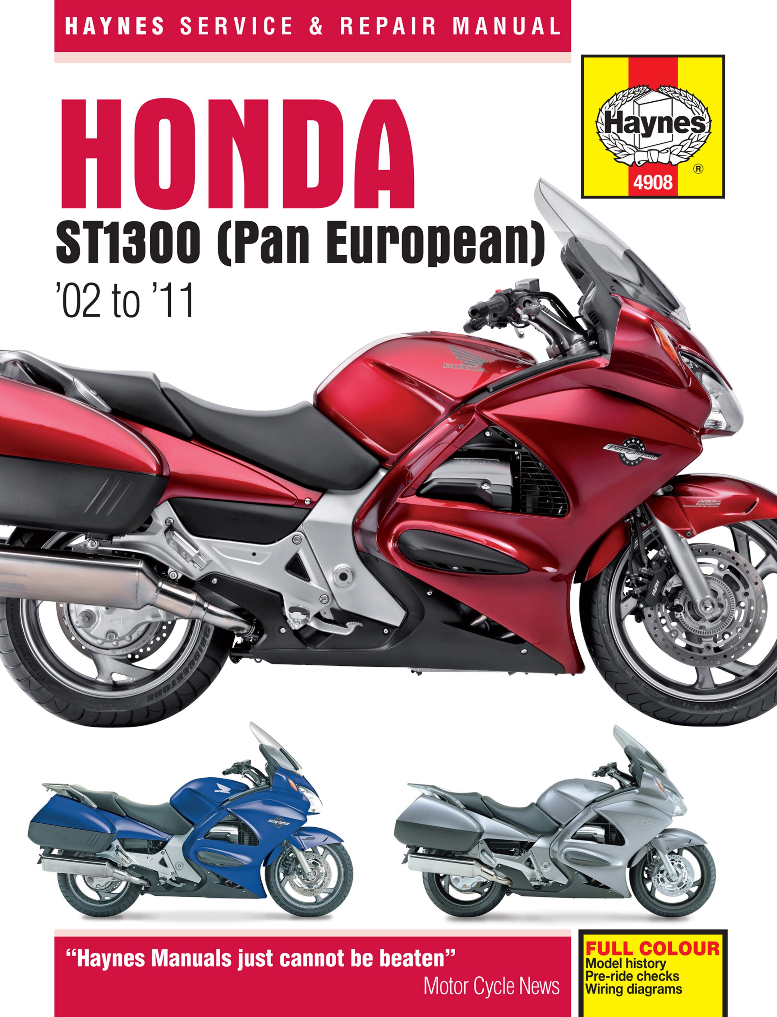 Honda ST1300 & ST1300A (02-11) Haynes Repair Manual – Haynes Manuals ...