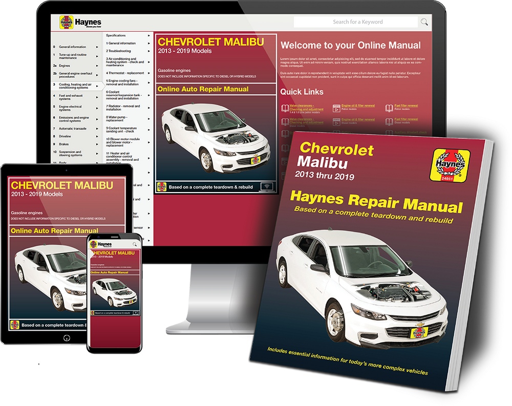 Chevrolet Malibu 2013-2019 Haynes Repair Manual – Haynes Manuals