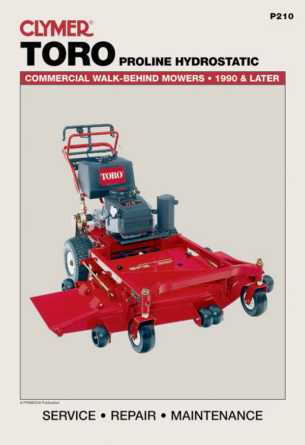 Proseries Toro Proline Hydrostatic Walk Behind Mower (1990-2001) Servi – Haynes Manuals North ...